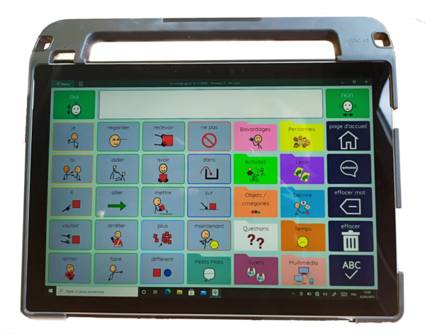 La tablette de communication Vibe 12 (Jabbla) - Techlab APF France handicap