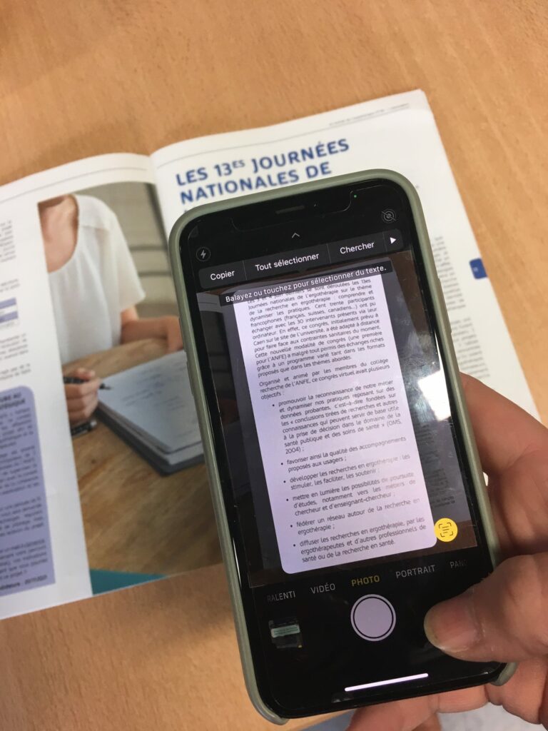 Live Text : iOS 15 intègre un scanner et un OCR - Techlab APF France ...