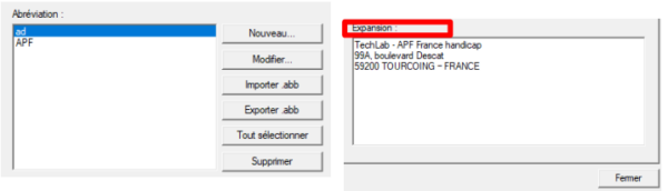 WordQ 5 - Techlab APF France handicap