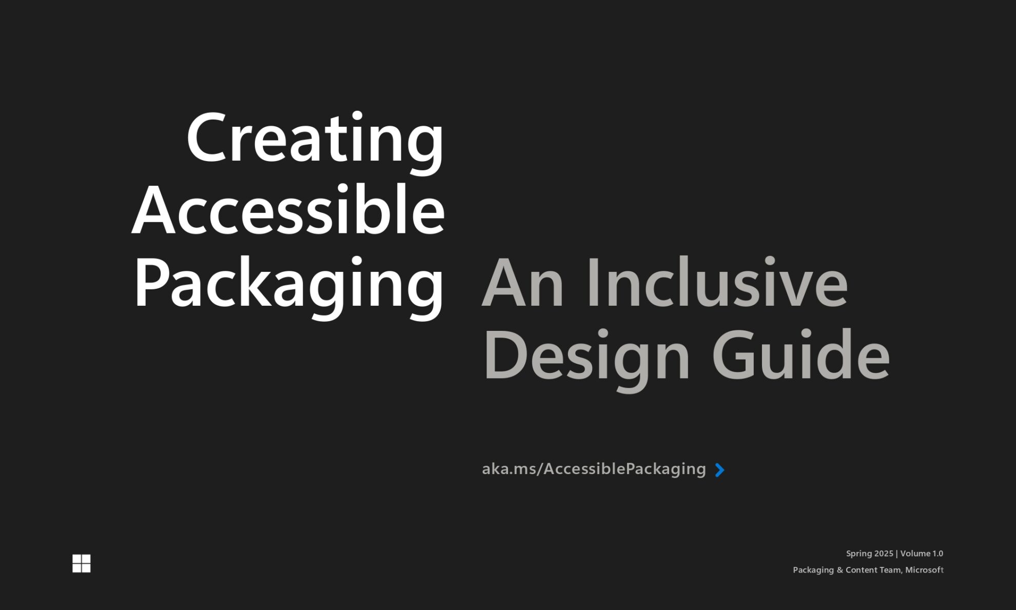 Le guide Creating accessible packaging de Microsoft - Techlab APF France handicap